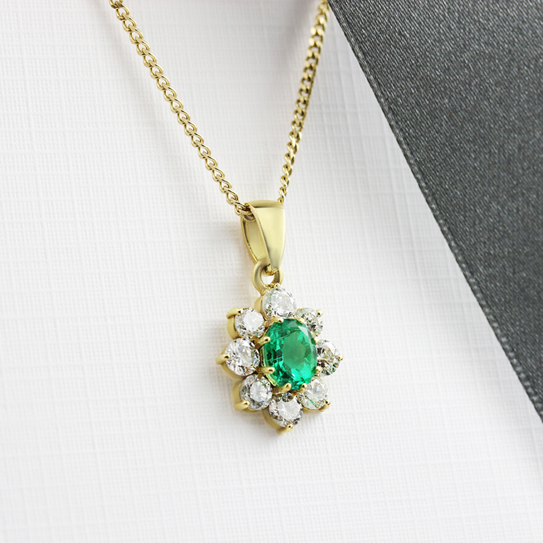 Emerald Pendants – Paul David Jewellery Limited
